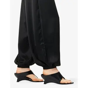 REFORMATION Balloon-leg Satin Trousers