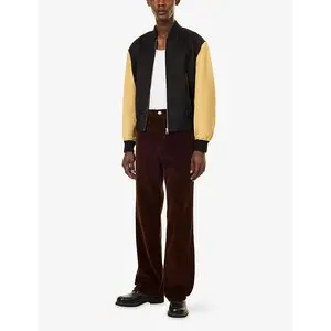 JW Anderson Color-block Silk And Satin Bomber Jacket