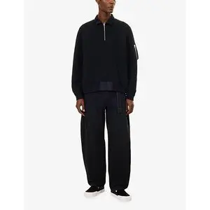 Sacai Belted Barrel-leg Denim Jeans