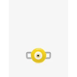 POUBEL Evil Eye Sterling Silver And Enamel Charm - Yellow