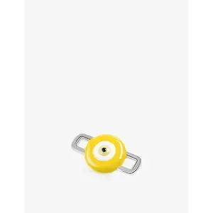 POUBEL Evil Eye Sterling Silver And Enamel Charm