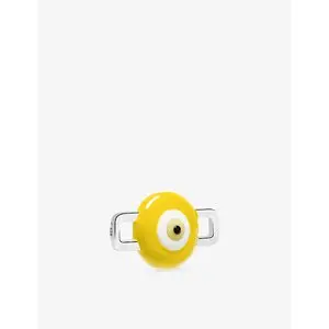 POUBEL Evil Eye Sterling Silver And Enamel Charm