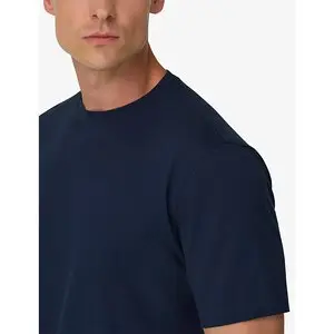 Boggi Milano Short-sleeved Branded-tab Stretch-cotton T-shirt