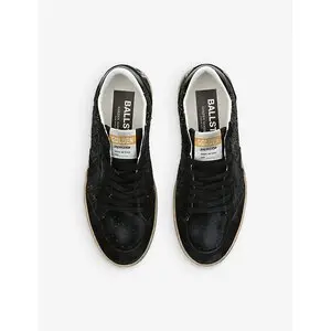 GOLDEN GOOSE Ball Star Glitter Leather-blend Trainers