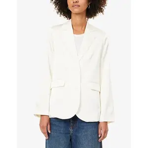 4TH & RECKLESS Laura Single-breasted Satin Blazer