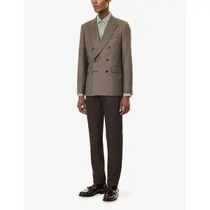 Paul Smith Double-breasted Wool And Cashmere-blend Blazer