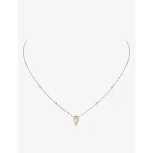 Messika 18k Gold And Diamond Pendant Necklace - Pink