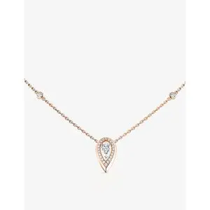 Messika 18k Gold And Diamond Pendant Necklace - Pink