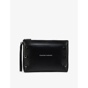 CHRISTIAN LOUBOUTIN Kosmica Leather Pouch - Black