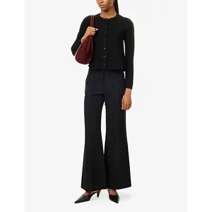 ME+EM Tailored-fit Flared Woven Trousers