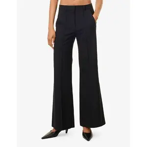 ME+EM Tailored-fit Flared Woven Trousers