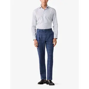 HACKETT Striped Tailored-fit Long-sleeve Cotton Shirt