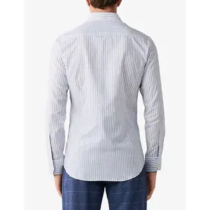 HACKETT Striped Tailored-fit Long-sleeve Cotton Shirt