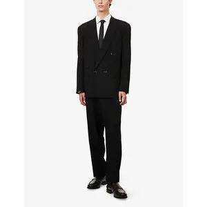 Giorgio Armani Single-breasted Peak-lapel Virgin-wool Suit