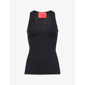 DILARA FINDIKOGLU Ribbed Stretch-cotton Tank Top