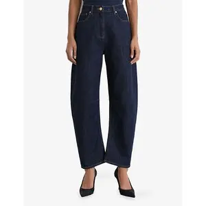 REISS Barrel-leg Denim Jeans