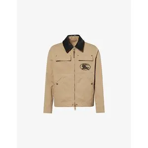 Burberry Logo-embossed Cotton Jacket - Beige