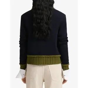 Marni Contrast-trim Wool-blend Cardigan