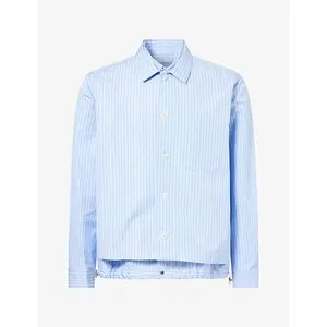 Sacai Striped Cotton-blend Shirt