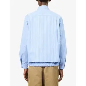 Sacai Striped Cotton-blend Shirt