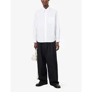 Simone Rocha Pearl-embellished Cotton Shirt