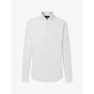 HACKETT Formal Tailored-fit Long-sleeve Cotton Shirt
