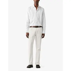 HACKETT Formal Tailored-fit Long-sleeve Cotton Shirt