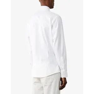 HACKETT Formal Tailored-fit Long-sleeve Cotton Shirt
