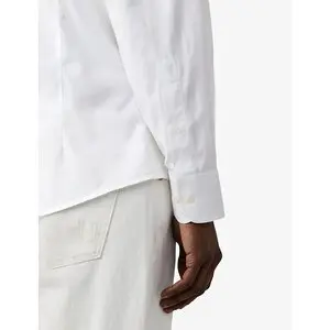 HACKETT Formal Tailored-fit Long-sleeve Cotton Shirt