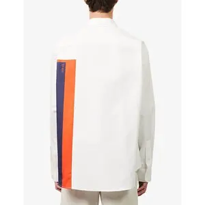 Loewe Graphic-print Pointed-collar Cotton Shirt