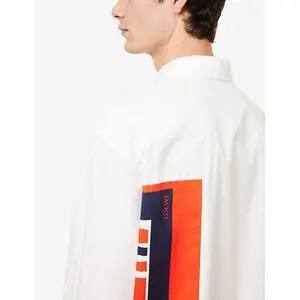 Loewe Graphic-print Pointed-collar Cotton Shirt