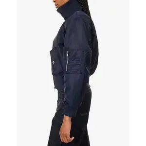 THE FRANKIE SHOP Storm Cropped Bomber Jacket