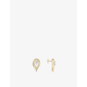 Messika Fiery Gold And 0.10ct Diamond Stud Earrings - Yellow