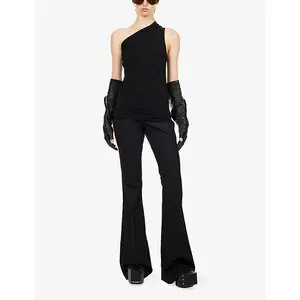 Rick Owens Asymmetric Stretch-jersey Tank Top
