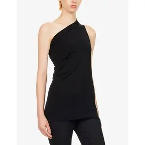 Rick Owens Asymmetric Stretch-jersey Tank Top
