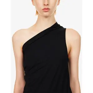 Rick Owens Asymmetric Stretch-jersey Tank Top