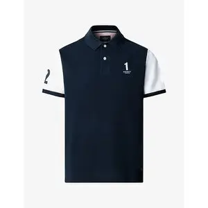HACKETT Heritage Number-embroidered Short-sleeve Cotton Polo