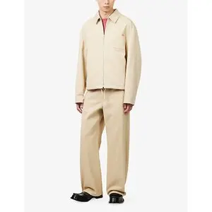 Loewe Cotton Twill Trousers With Embroidered Logo