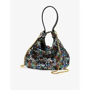 BOVENUE Sequin-embellished Clutch Bag - Multicolour