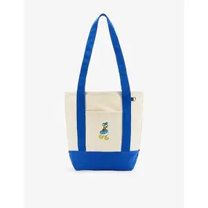 THE DISNEY STORE AT SELFRIDGES Donald Duck Embroidered Canvas Tote Bag - Multi-coloured