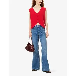 Paige Leenah Patch Pocket Wide Leg Jeans