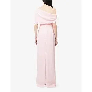 Carolina Herrera Off-shoulder Maxi Dress - Rosewater