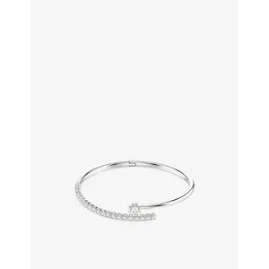 SWAROVSKI Matrix Rhodium-plated Bangle With Cubic Zirconia