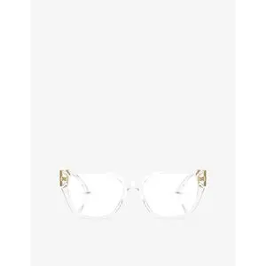 Versace Square-frame Acetate Optical Glasses - Clear