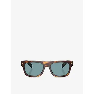 Prada Pillow Frame Acetate Sunglasses - Brown