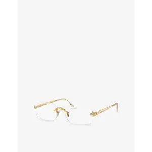 Ray-ban Rb3928v Square-frame Metal Optical Glasses