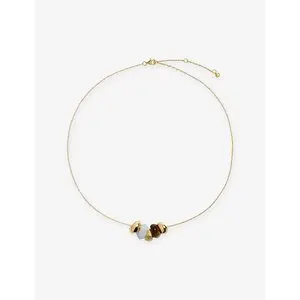 Monica Vinader 18ct Vermeil & Multi Gemstone Chain Necklace - Gold