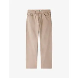 Sandro Overdyed Baggy-fit Denim Jeans - Beige