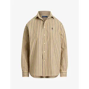 Polo Ralph Lauren Striped Cotton Shirt - Tan Mul