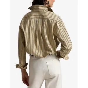 Polo Ralph Lauren Striped Cotton Shirt - Tan Mul